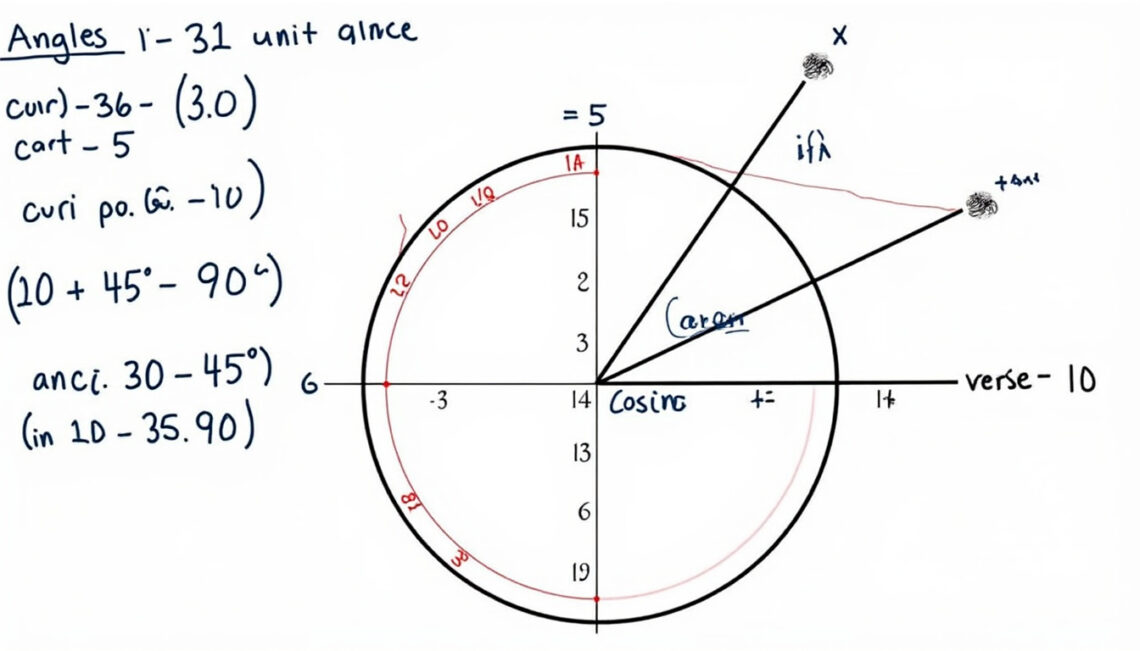 La valeur du cosinus expliquée : du cercle trigonométrique aux formules